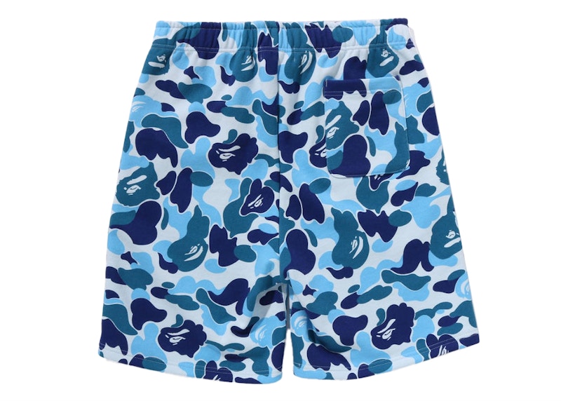 BAPE ABC Camo Shark Sweat Shorts Blue Men's - SS24 - US