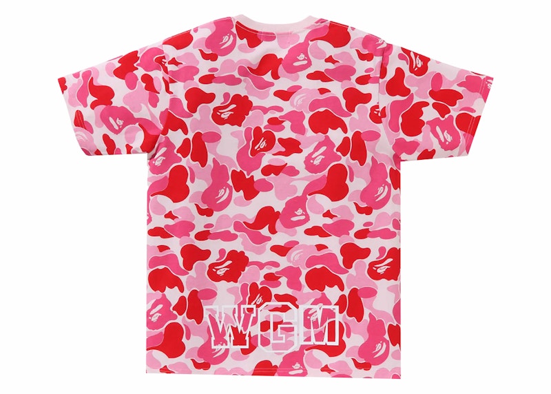 BAPE ABC Camo Shark Tee Pink Men's - Permanent Collection - US