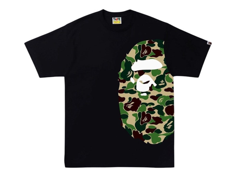 BAPE ABC Camo Side Big Ape Head Tee (FW25) Black/Green Men's - FW25 - US