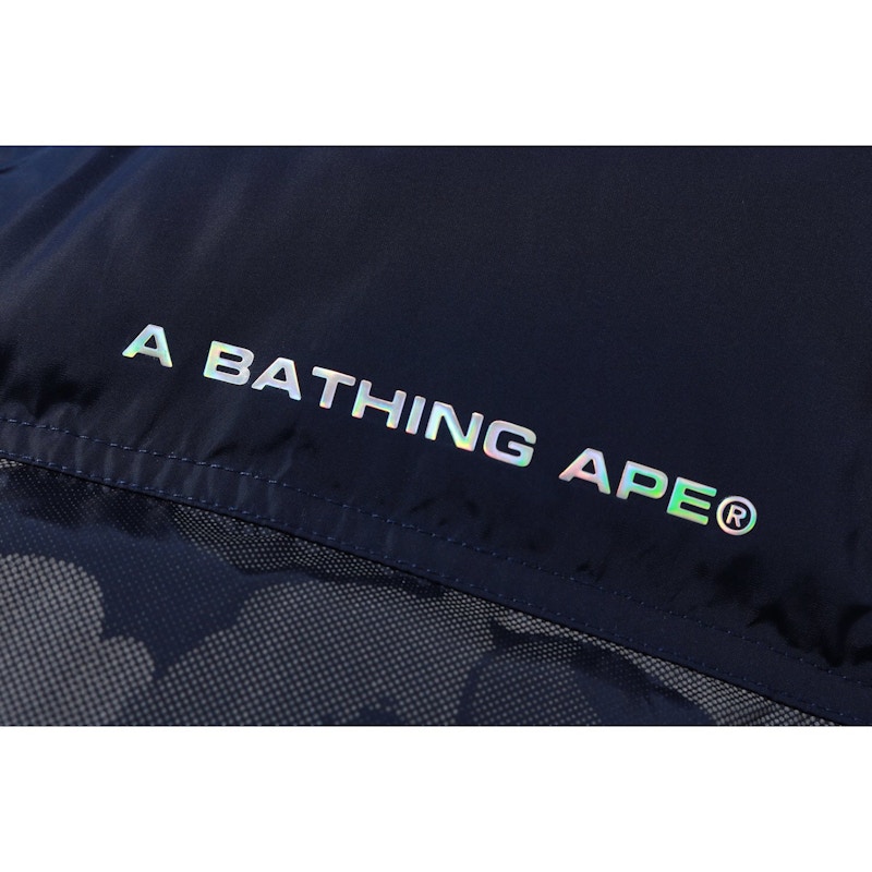 BAPE ABC Dot Reflective Camo Down Jacket Navy Men's - FW19 - US