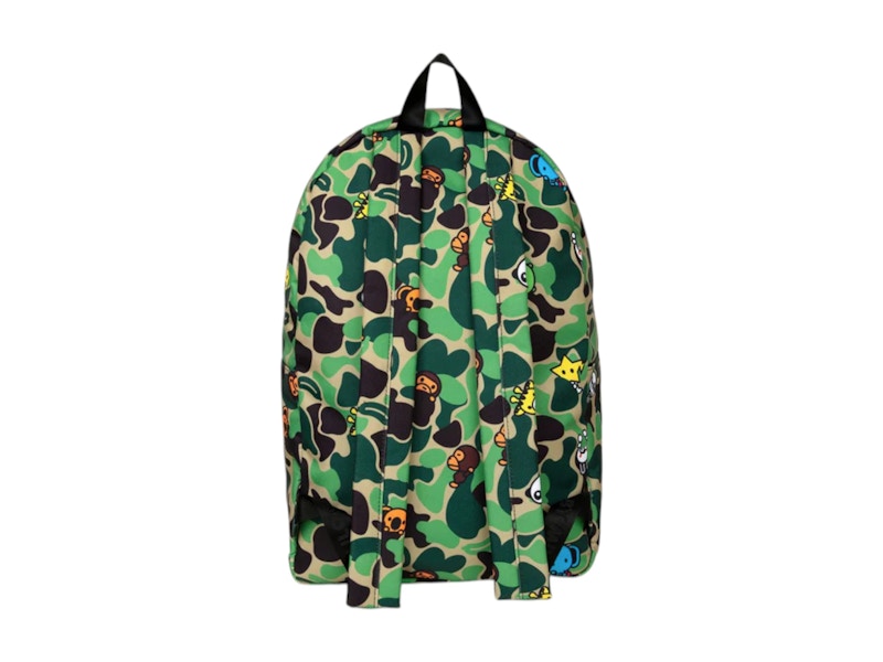 BAPE ABC Milo All Friends Large Backpack (SS25) Green - SS25 - US