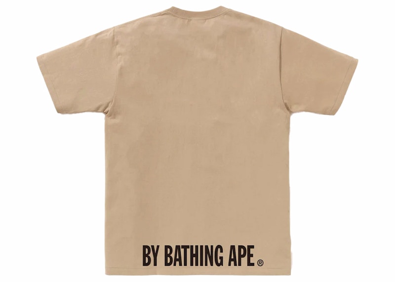 BAPE Ape Face Sta Tee Beige Men's - FW23 - US