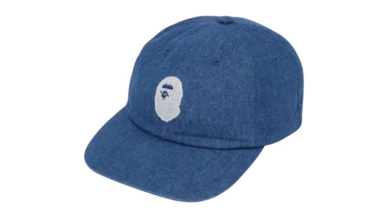 BAPE Ape Head Denim Cap Blue Men's - FW25 - US