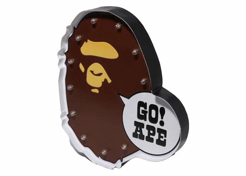 BAPE Ape Head Led Signboard Brown Men's - SS24 - US