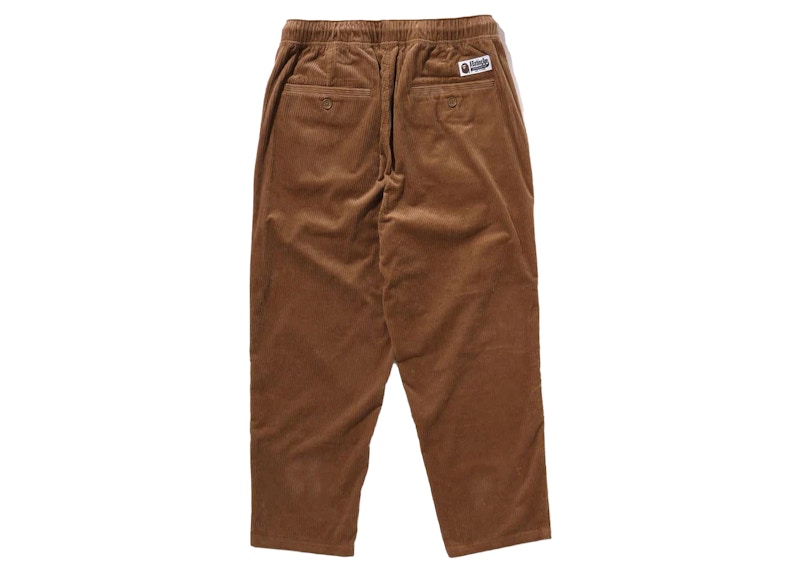 BAPE Ape Head One Point Corduroy Chef Pants Beige Men's - FW23 - US