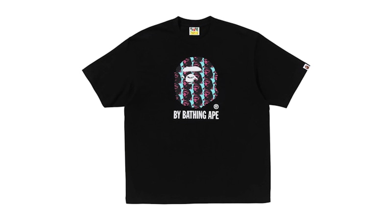 BAPE Graffiti Pattern By Bathing Ape Tee Black Men's - SS23 - US