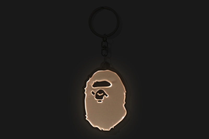 BAPE Ape Head Reflective Keychain Black - FW19 - US