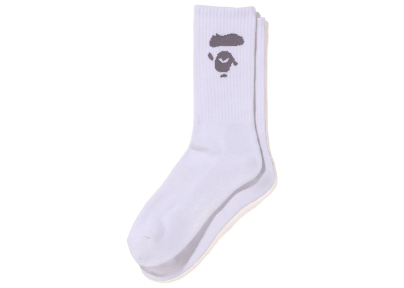 BAPE Ape Head Socks (FW22) White - FW22 - US