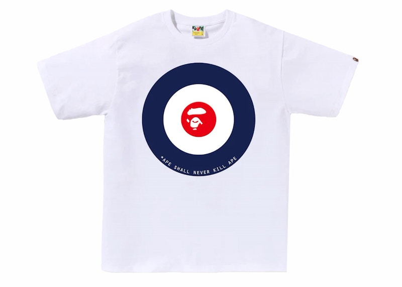 BAPE Ape Target Tee White 남성 - FW23 - KR