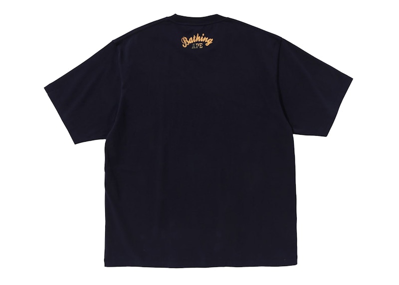 BAPE Art Print Relaxed Fit Tee Navy Blue Men's - SS24 - US