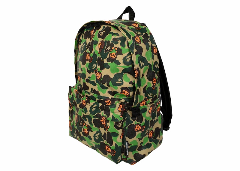BAPE Baby Milo ABC Camo Large Backpack Green - SS24 - US