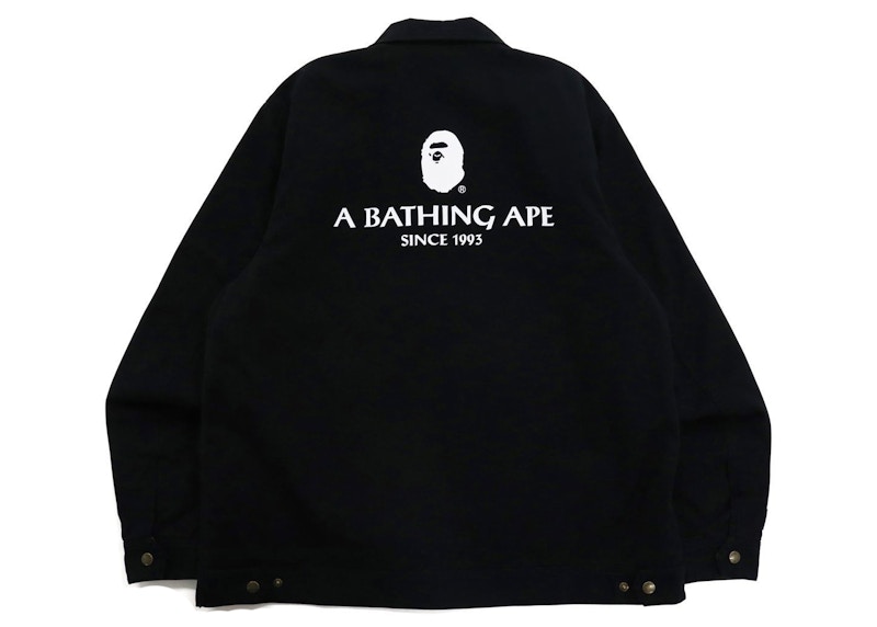 BAPE Badge Motif Zip Blouson Jacket Black Men's - FW21 - US