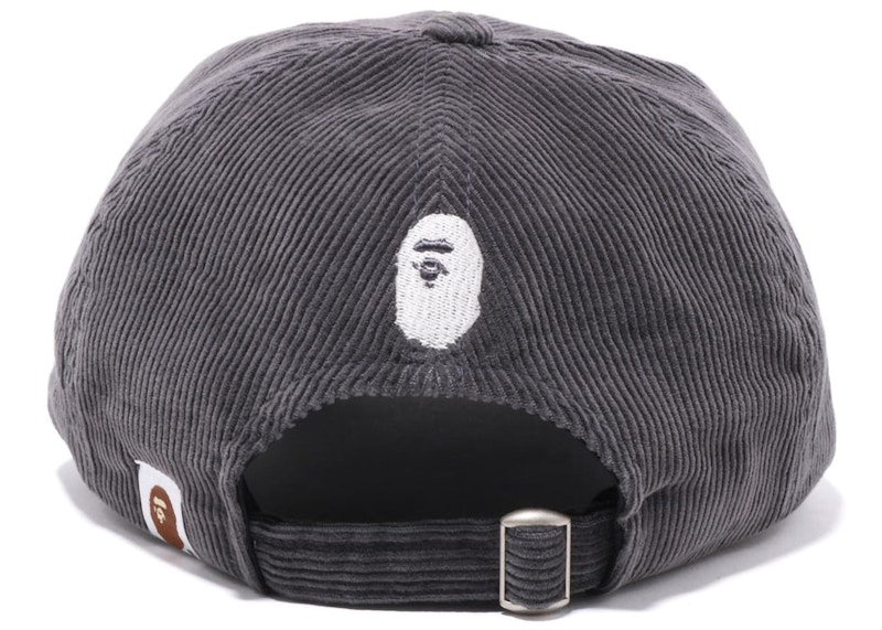 BAPE Bathing Ape Corduroy Cap Charcoal Men's - FW22 - US