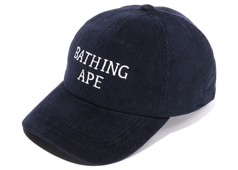 BAPE Bathing Ape Corduroy Cap Navy Men's - FW22 - US