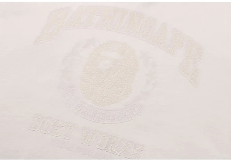 BAPE Bathing Ape Relaxed Fit Tee Ivory - SS24 - US