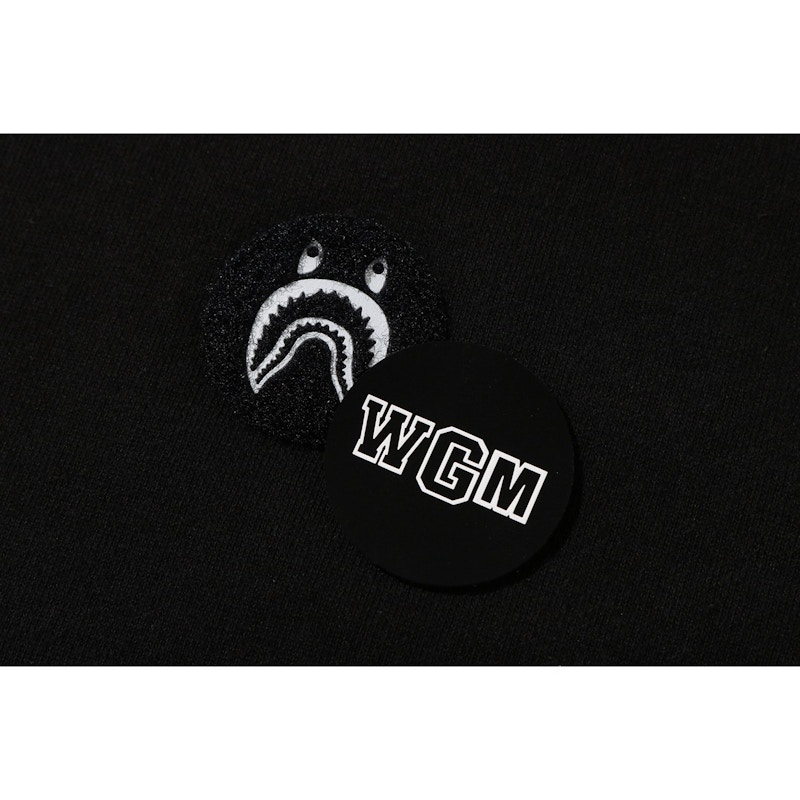 BAPE Big WGM Shark Emblem Wide Crewneck Black Men's - FW19 - US