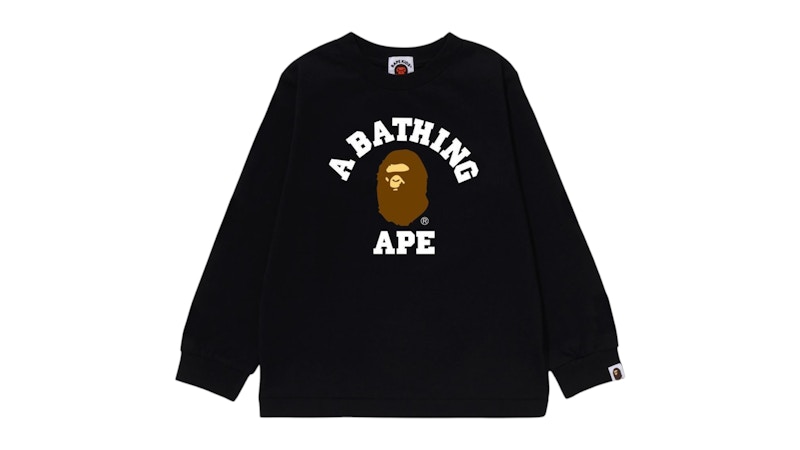 BAPE Kids Black 3D Emb Camp Shirt Black - US
