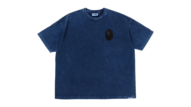 BAPE Black Badge Logo I Tee Blue Men's - SS25 - US