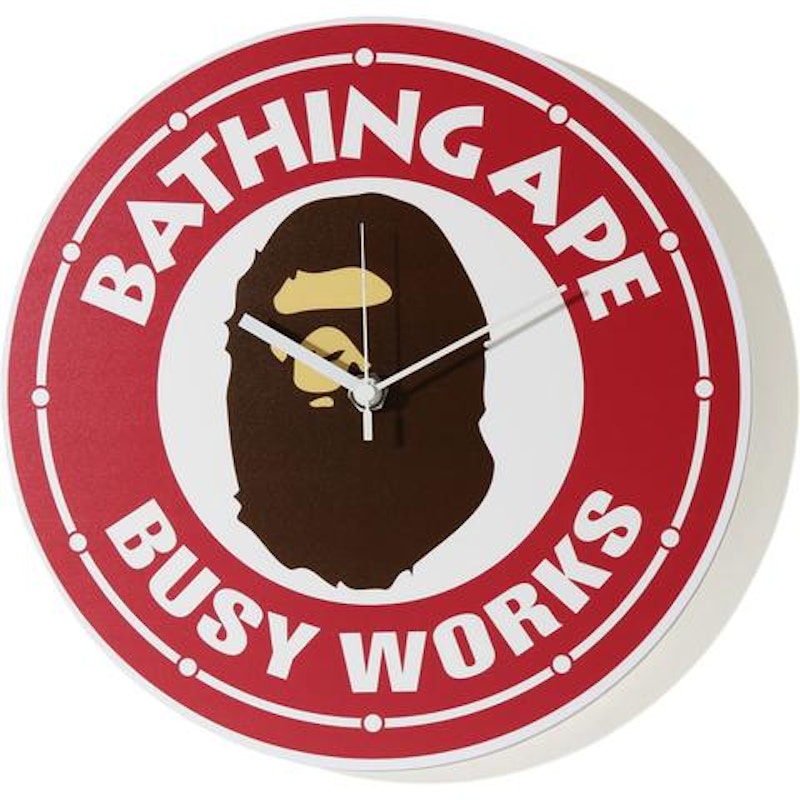 BAPE Busy Works Wall Clock (SS21) Red Men's - SS21 - US