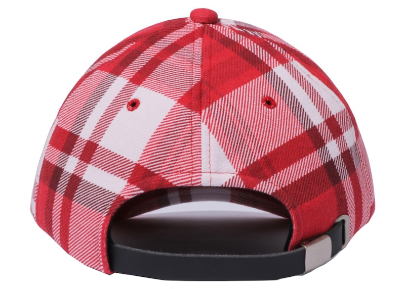 BAPE Check Gift Ape Head Cap Red Men's - SS22 - US