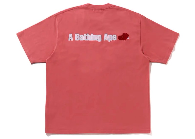 BAPE Circular Ape Head Relaxed Fit Tee Pink - SS24 - KR
