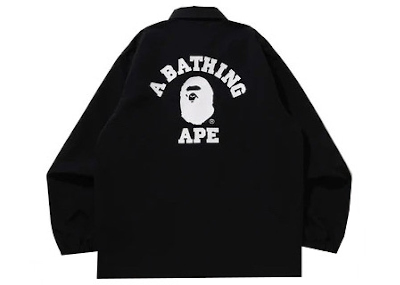 BAPE College Coach Jacket (SS23) Black Men's - SS23 - US