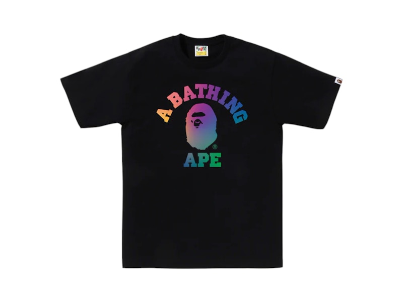BAPE College Gradation Bapec Tee Black Men's - FW24 - US
