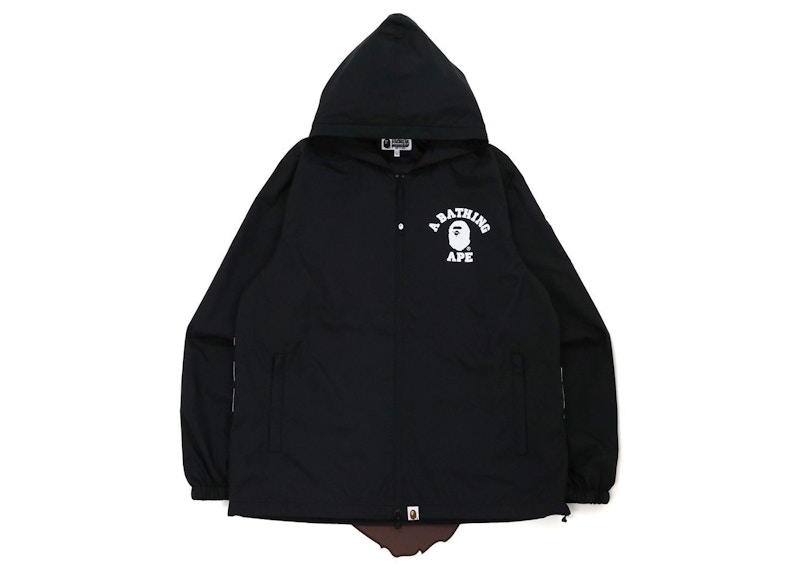 BAPE College Hoodie Jacket Black Men's - FW21 - US