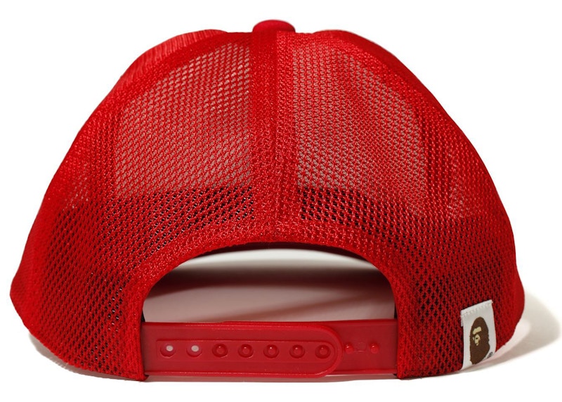 BAPE College Mesh Cap Red - SS21