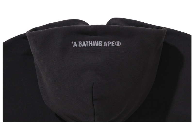BAPE College Overdye Pullover Hoodie Black Men's - FW23 - US