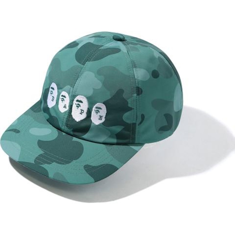 BAPE Color Camo Ape Head Panel Cap Green Men's - SS21 - GB
