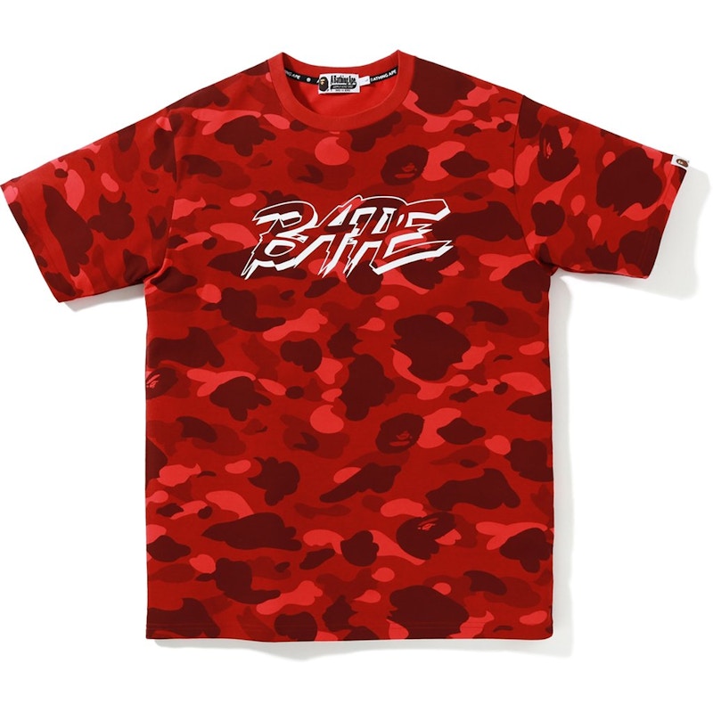 BAPE Color Camo BAPE Tee (FW19) Red Men's - FW19 - US