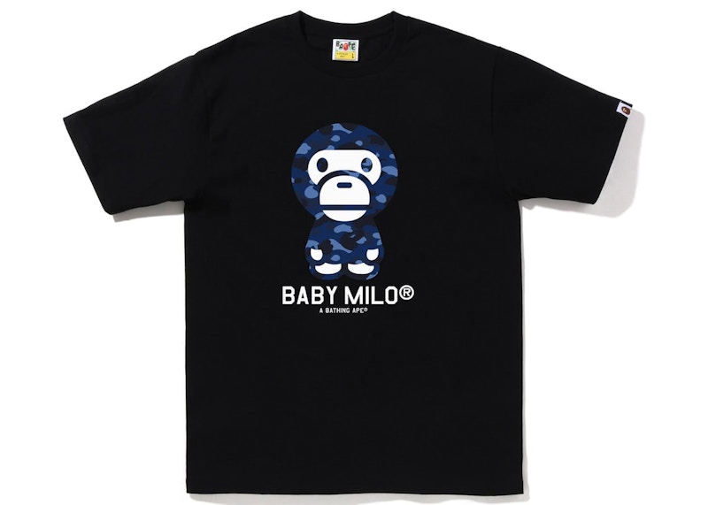 BAPE Color Camo Baby Milo Tee (FW22) Black Blue Men's - FW22 - US