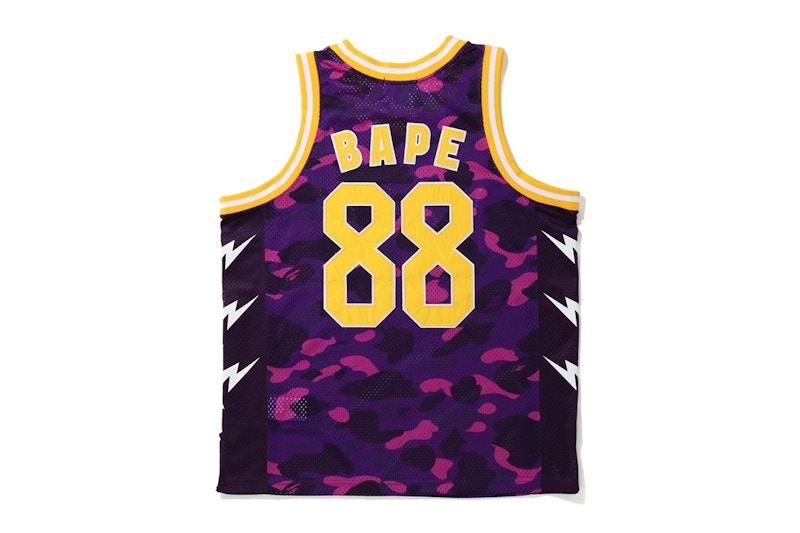 BAPE Color Camo Basketball Tank Top (SS20) Purple Men's - SS20 - US