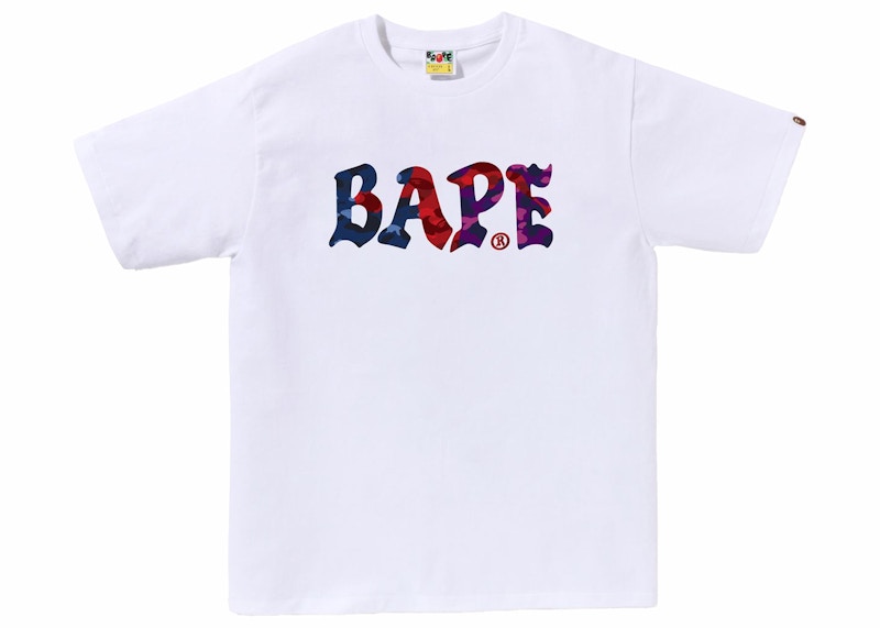 BAPE Color Camo Crazy Bape Logo Tee White - FW23 남성 - KR