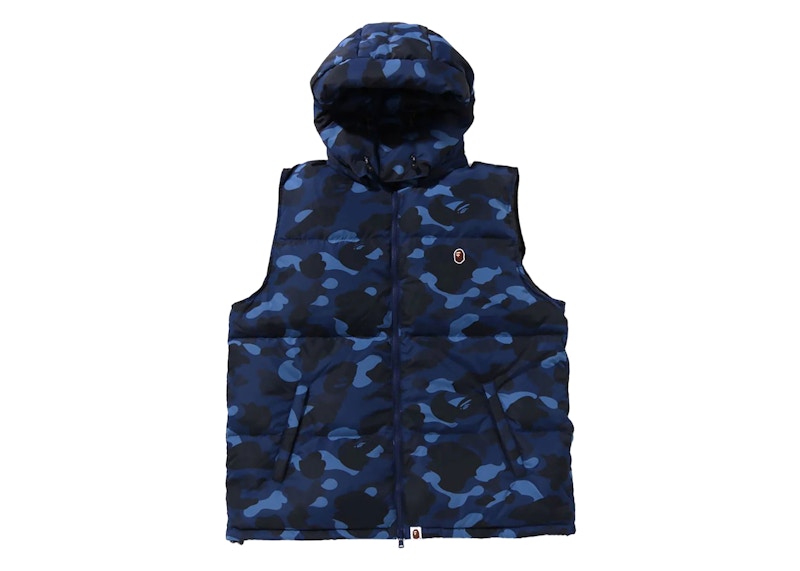 Chaleco de plumas BAPE Color Camuflaje Azul marino Hombre - FW24 - ES
