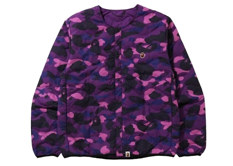 BAPE Color Camo Lightweight Down Jacket Purple Men's - SS23 - US