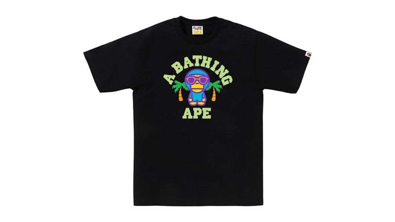 BAPE Colors Milo College Summer Tee (SS25) Black Men's - SS25 - US
