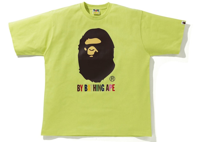 BAPE Colors Relaxed Fit Tee Yellow Men's - SS21 - US