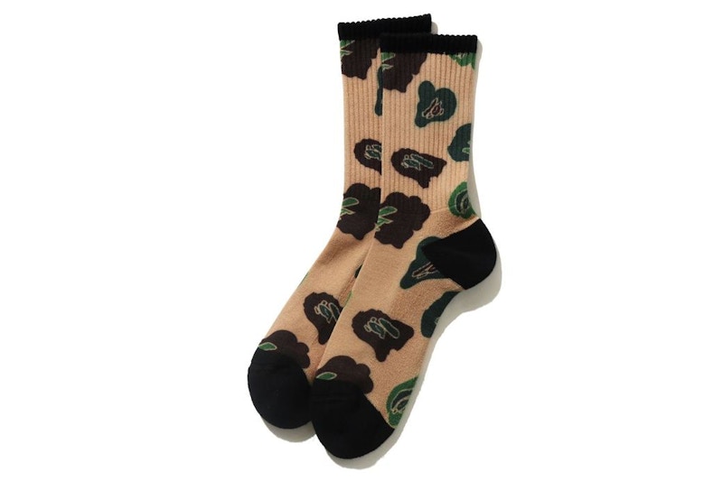 BAPE Def Camo Socks Beige Men's - SS21 - US