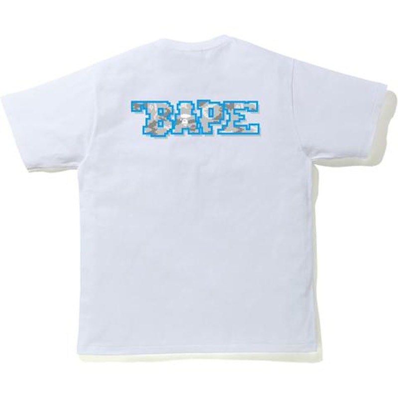 BAPE Digital Camo Tee White/Gray Men's - FW20 - US