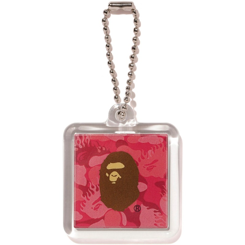 BAPE Fire Camo Keychain Pink - SS19 - US