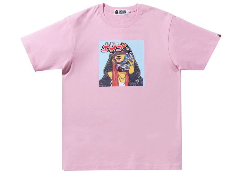 BAPE Girl Tee Pink Men's - SS22 - US BAPE Girl Tee Pink Men's - SS22 - US