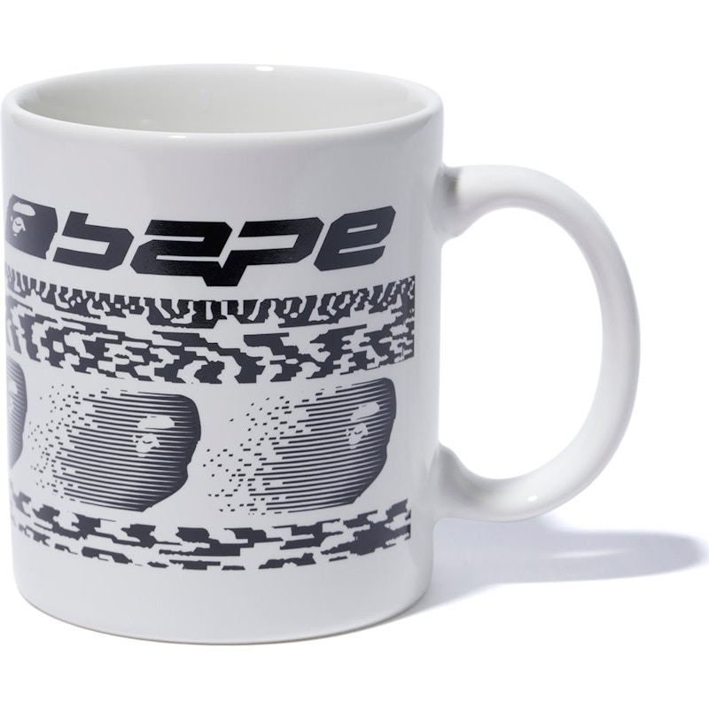 BAPE Glitch Mug White Men's - FW19 - US