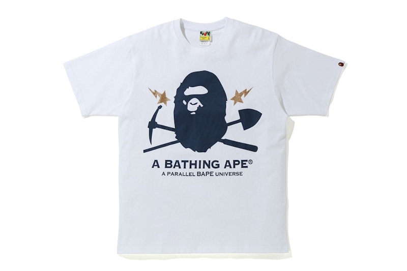 BAPE Gold Rush Foil Tee #2 White Men's - SS20 - US