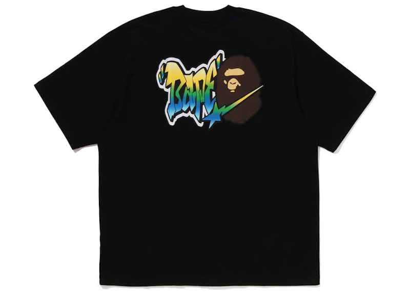BAPE Graffiti A Bathing Ape Relaxed Fit Tee Black Men's - SS23 - US