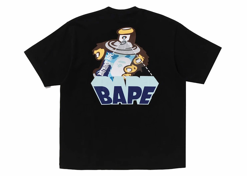 BAPE Graffiti BAPE Logo Relaxed Fit Tee Black Men's - SS24 - US