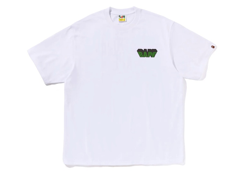 BAPE Graffiti BAPE Logo Relaxed Fit Tee White Men's - SS24 - US