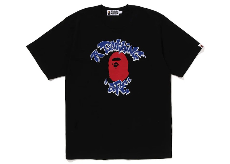 BAPE Graffiti College Tee Black Men's - SS23 - US