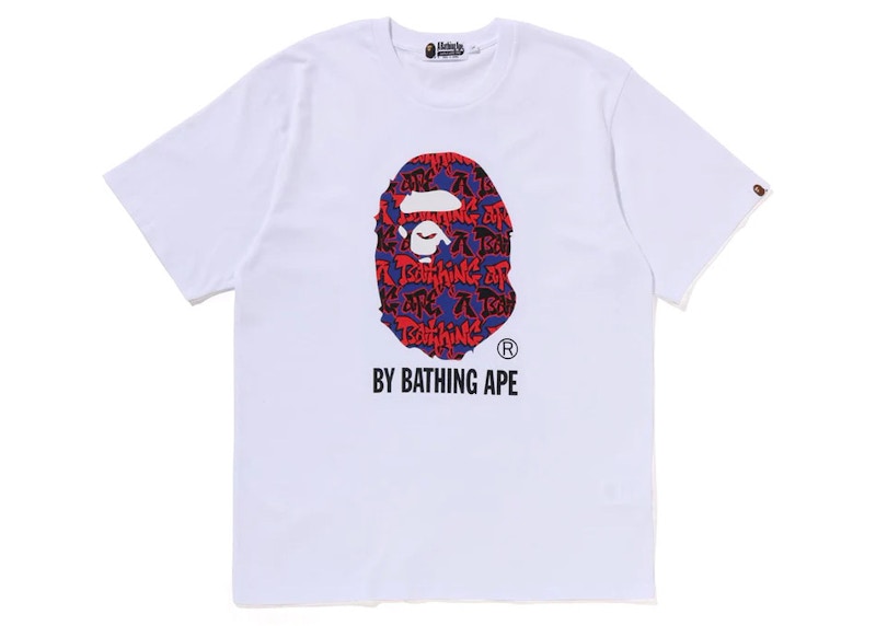 BAPE Graffiti Pattern By Bathing Ape Tee White Men's - SS23 - US